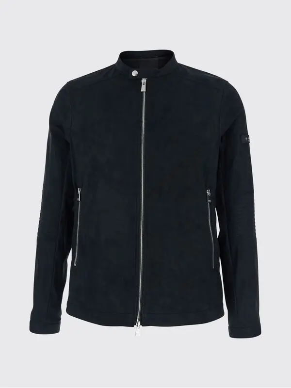 TATRAS Slim Fit Suede Leather Biker Jacket