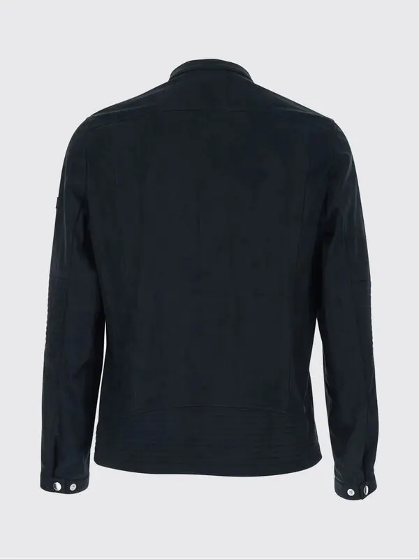 TATRAS Slim Fit Suede Leather Biker Jacket