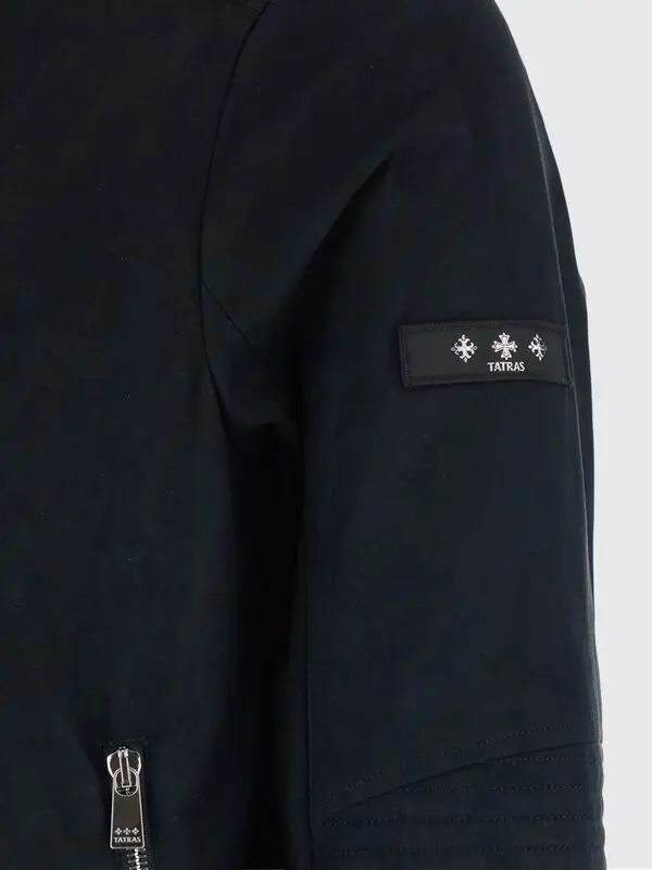 TATRAS Slim Fit Suede Leather Biker Jacket