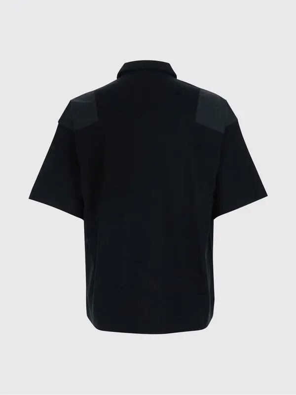 TATRAS Short-sleeved Cotton Polo Shirt With Zip Closure And Dropped Shoulders - Black