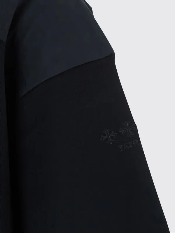 TATRAS Short-sleeved Cotton Polo Shirt With Zip Closure And Dropped Shoulders - Black