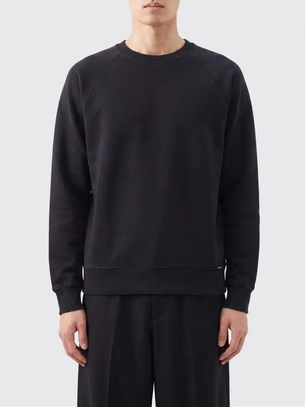 TOM FORD Relaxed Fit Cotton Crewneck Sweatshirt With Dropped Shoulders