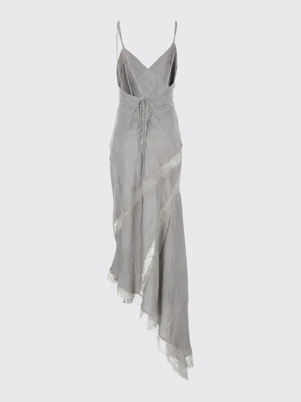Andamane Lace Trimmed Asymmetrical Dress