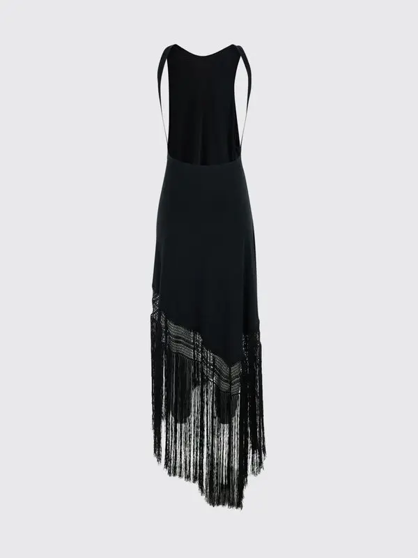 Andamane Halterneck Maxi Dress With Fringe
