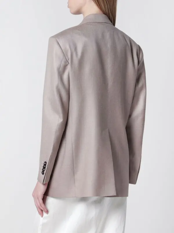 Tagliatore Double-breasted Blazer With Peak Lapels And Padded Shoulders