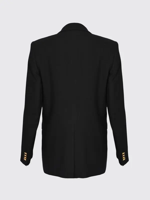 Tagliatore Double-breasted Viscose Blend Blazer With Metallic Buttons