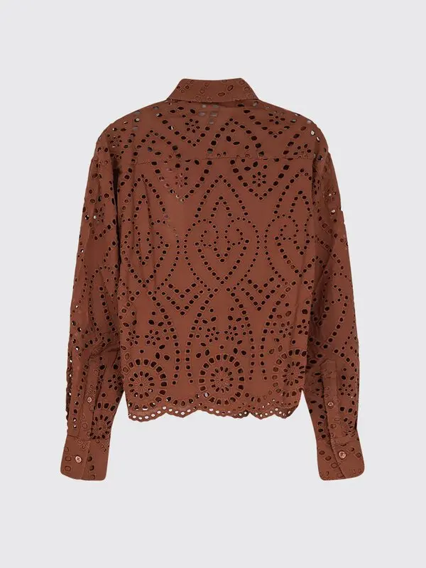 MC2 SAINT BARTH Broderie Anglaise Cotton Shirt