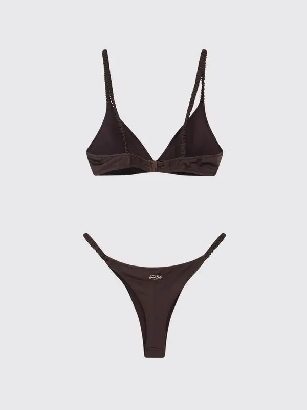 MC2 SAINT BARTH Two-piece V-neck Low-waist Bikini - Brown