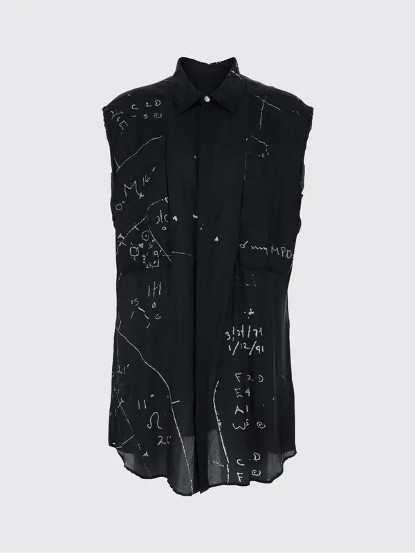 Rick Owens Graphic Print Sleeveless Shirt