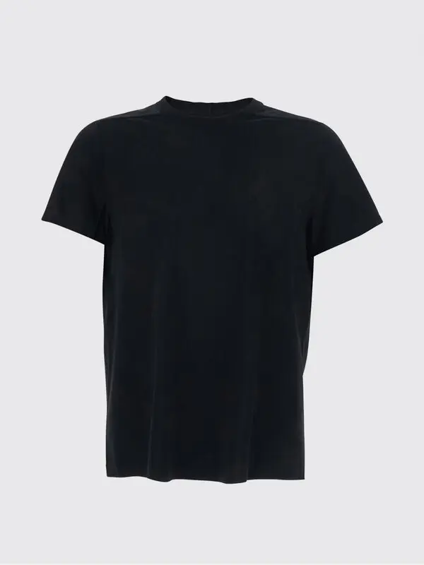 Rick Owens Crewneck T-shirt In Pure Cotton Jersey - Black