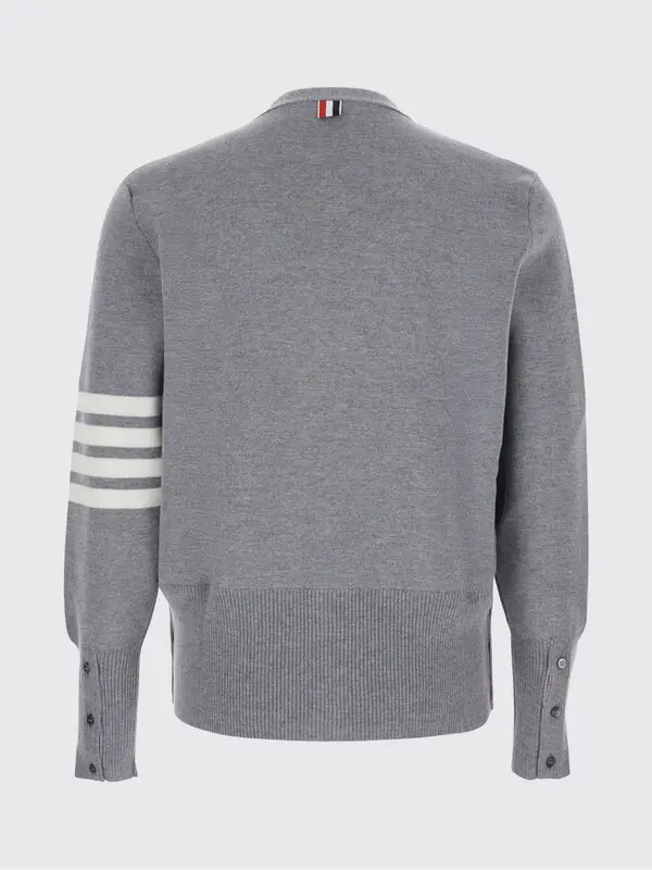 Thom Browne Wool V-neck Cardigan With 4-bar Detail