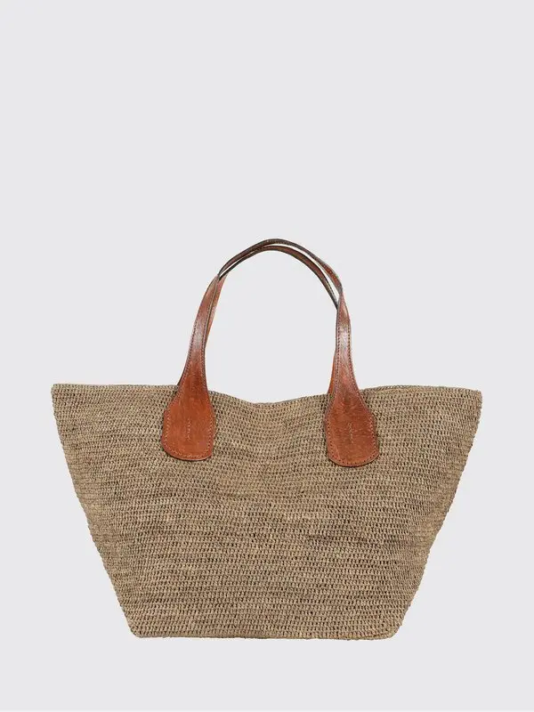 IBELIV Tokyo Ii Large Crochet Raffia Tote Bag - Brown