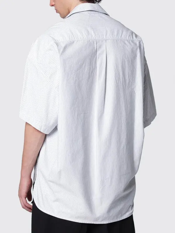 Mihara Yasuhiro Patchwork Print Cuban Collar Bowling Shirt