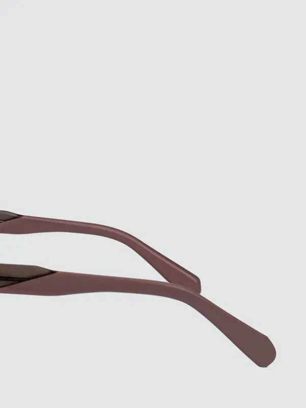 Calvin Klein Round Acetate Sunglasses With Monogram Detail - Grey