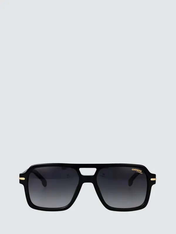 Carrera Eyewear Rectangular Acetate Aviator Sunglasses - Black