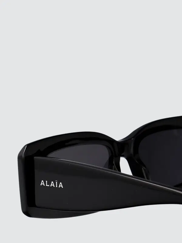 Alaïa Rectangular Recycled Acetate Sunglasses