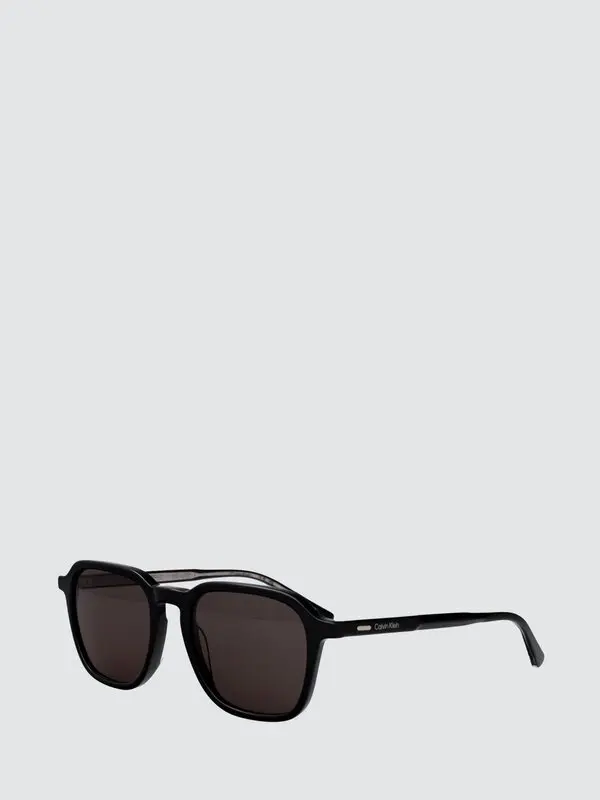 Calvin Klein Aviator Acetate Sunglasses With Cr-39 Lenses - Black 1