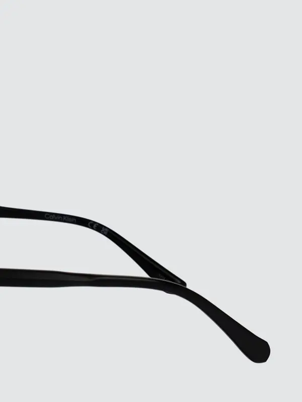 Calvin Klein Aviator Acetate Sunglasses With Cr-39 Lenses - Black