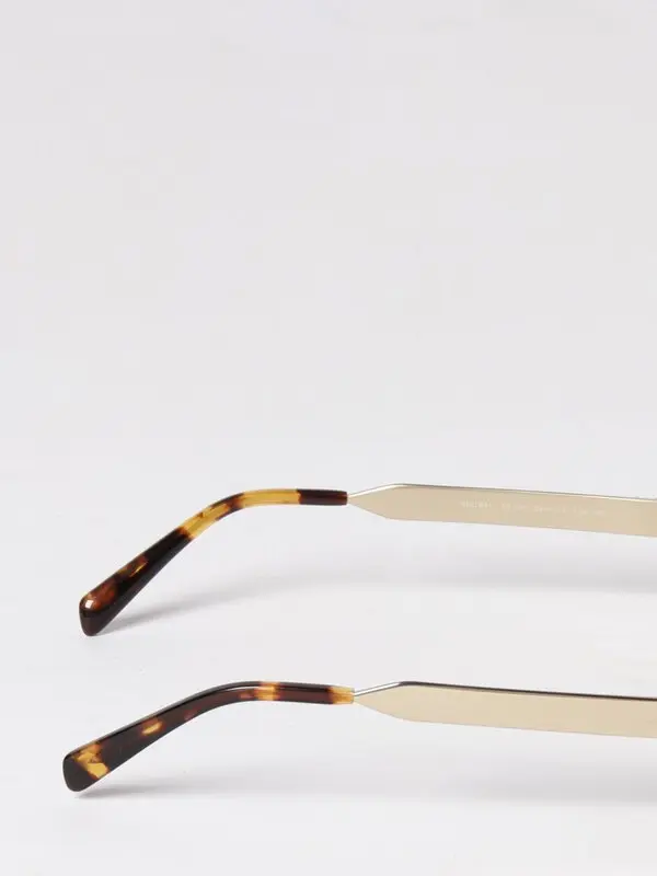 Miu Miu Round Metal Frame Sunglasses With Embossed Logo - Grey