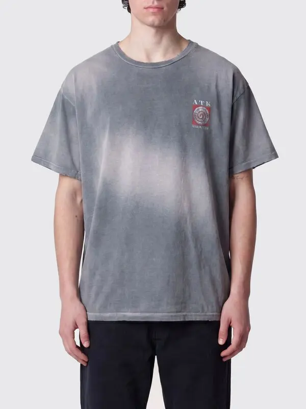 GALLERY DEPT. Abstract Logo Print Cotton T-shirt With Dropped Shoulders - Black