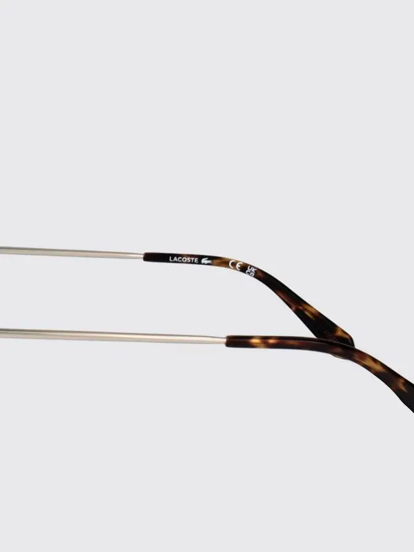 Lacoste Metal Aviator Sunglasses With Embossed Logo - Brown