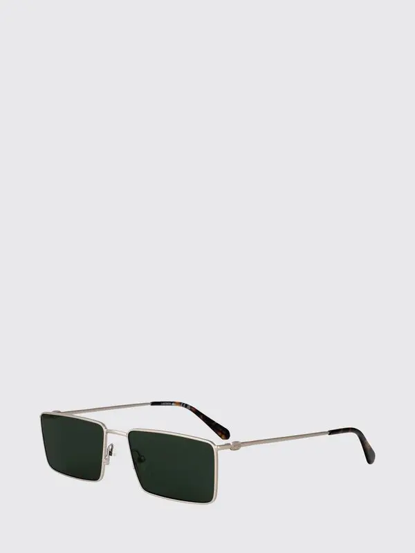 Lacoste Metal Aviator Sunglasses With Embossed Logo - Silver