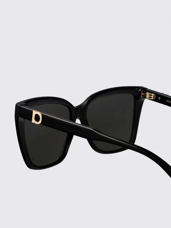 FERRAGAMO Acetate Cat Eye Sunglasses With Gancini Detail