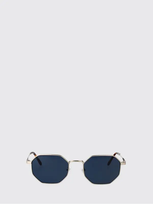 Lacoste Metal Aviator Sunglasses With Monogram Detail - Silver