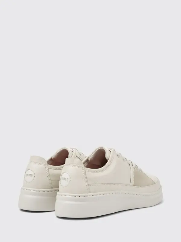 Camper Bi Twins Low-top Sneakers In Smooth And Suede Leather