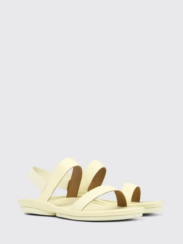Camper Right Isla Leather Low-heeled Slingback Sandals With Open Toe