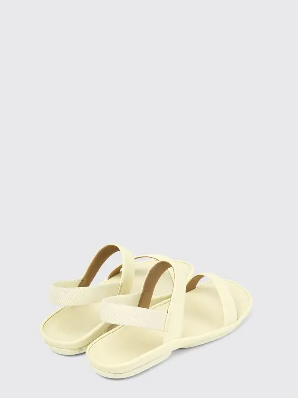 Camper Right Isla Leather Low-heeled Slingback Sandals With Open Toe