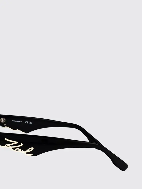 Karl Lagerfeld Acetate Cat Eye Sunglasses With Metallic Logo
