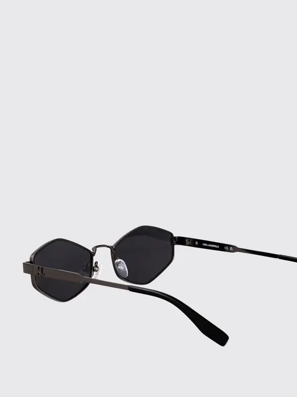 Karl Lagerfeld Irregular Shape Metal Sunglasses - Silver