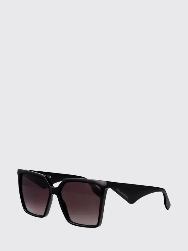 Karl Lagerfeld Oversized Square Acetate Sunglasses - Black