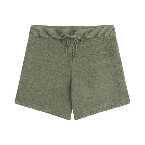 Aimé Leon Dore Linen Knit Drawstring Short 'laurel Oak