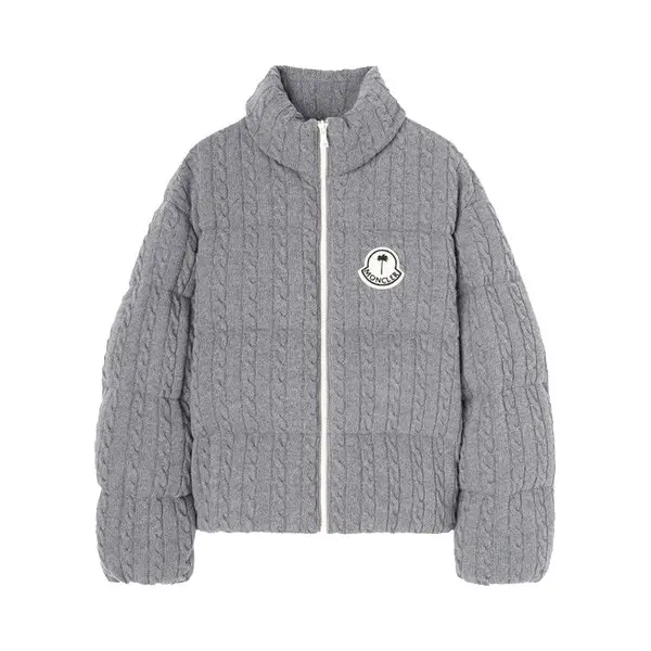 Moncler X Palm Angels Austru Wool Down Jacket - Grey