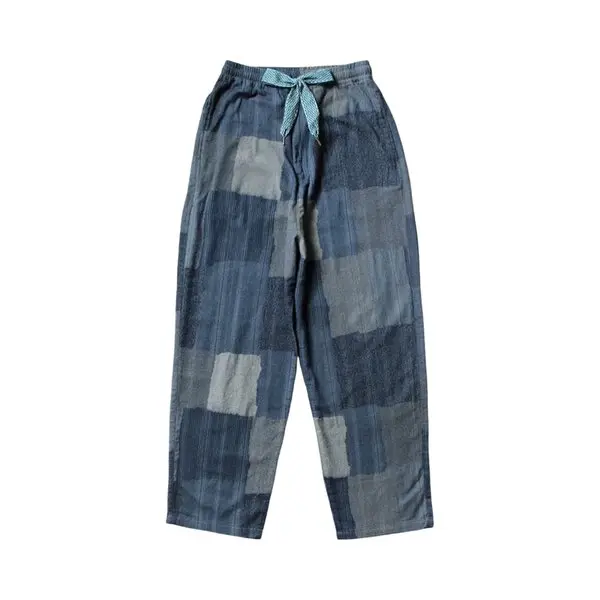 Kapital Cotton Linen Patchwork Pants