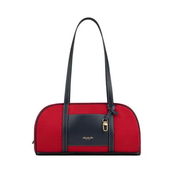 Aimé Leon Dore Mini Duffle Shoulder Bag 'poppy /navy Blazer - Red