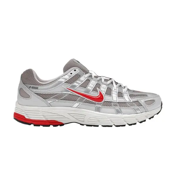 Nike P-6000 'grey Fire Red