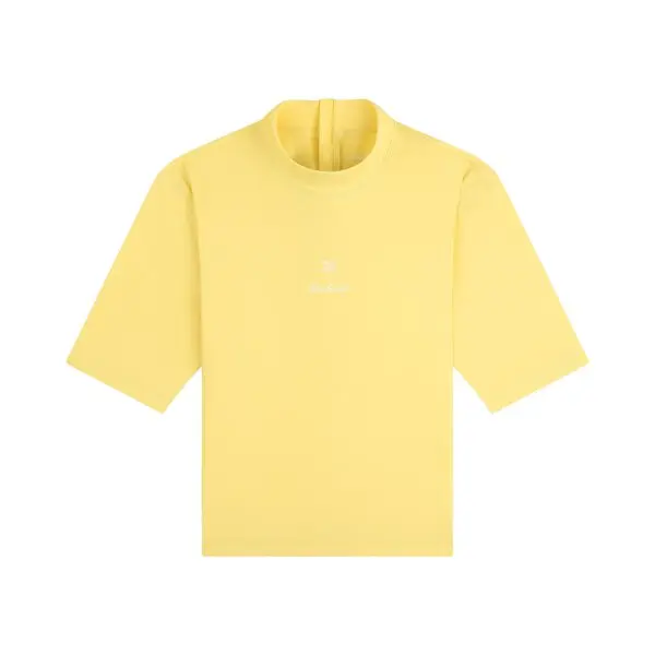 Aimé Leon Dore Short Sleeve Crest Rash Guard 'snapdragon - Yellow
