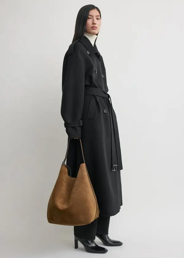 TOTEME Belted Suede Tote