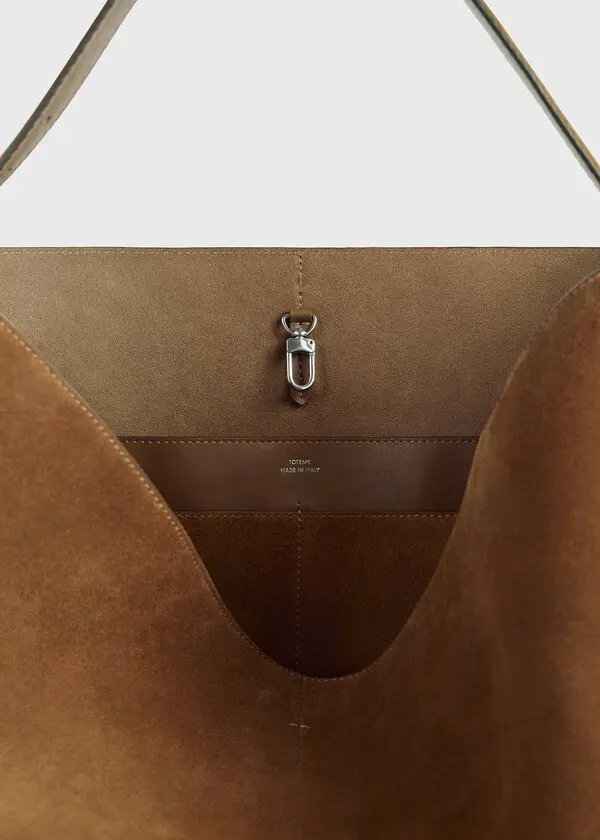TOTEME Belted Suede Tote