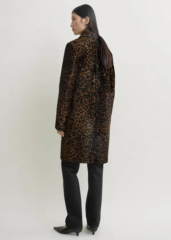 TOTEME Pony Hair Print Coat
