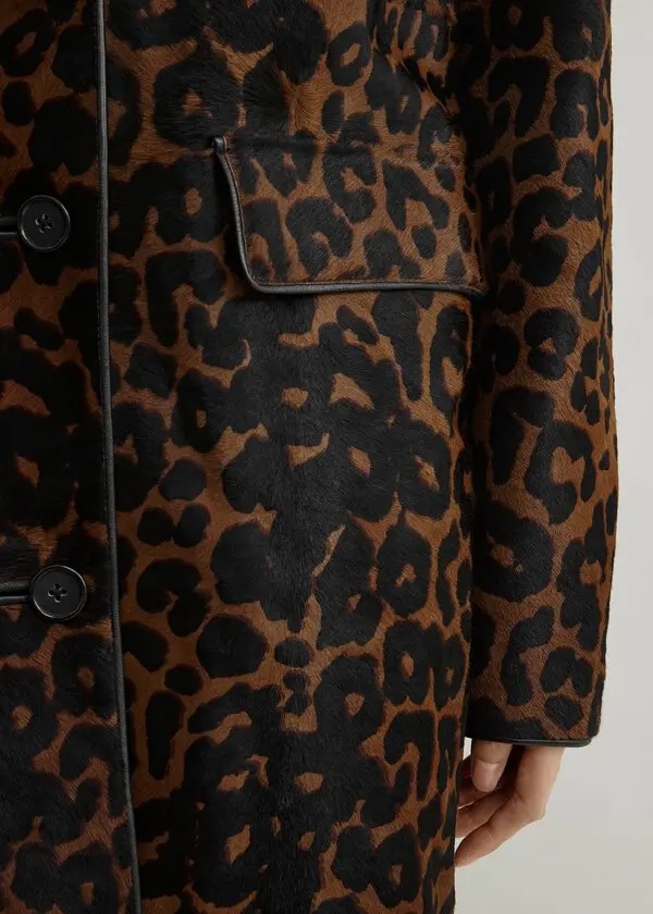 TOTEME Pony Hair Print Coat