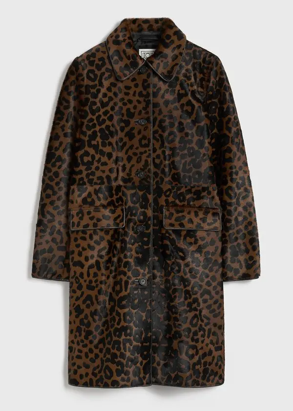 TOTEME Pony Hair Print Coat