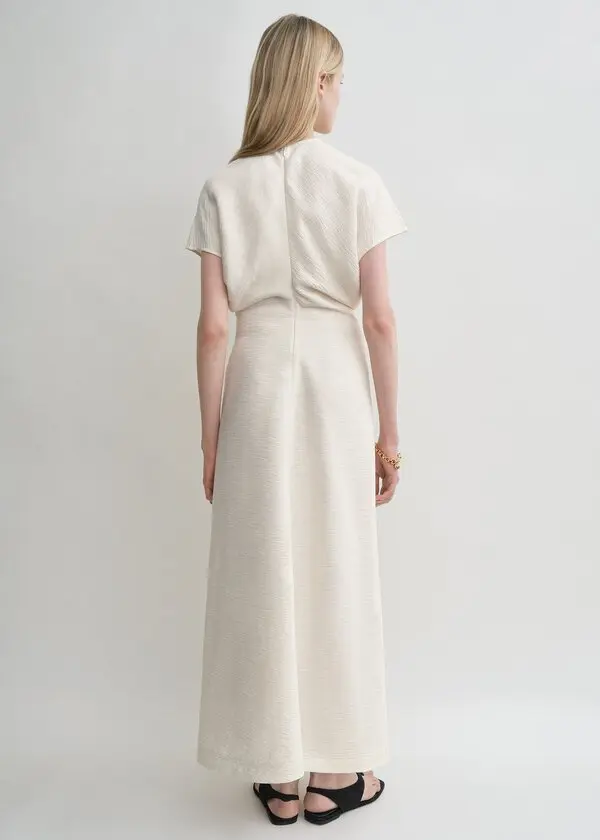 TOTEME Slouch Waist Crinkled Dress