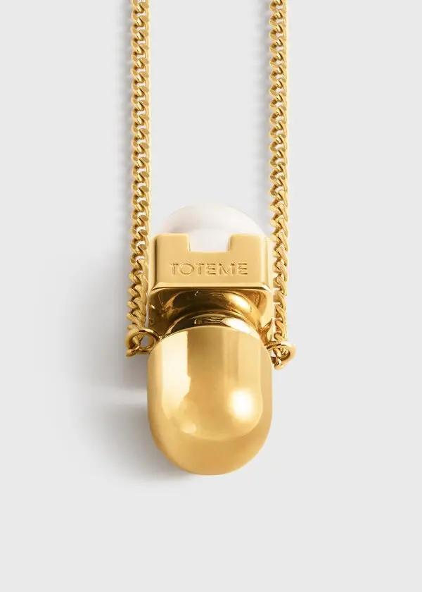 TOTEME Long Faux Pearl Necklace