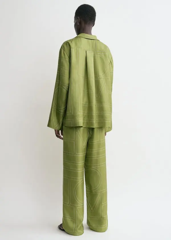 TOTEME Monogram Silk Pj Top