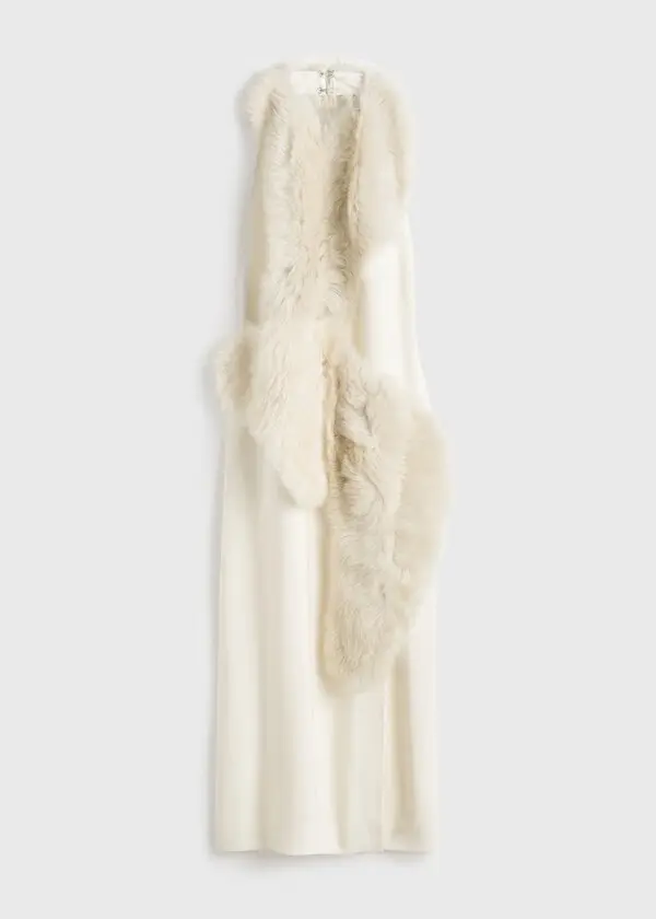 TOTEME Shearling Appliqué Dress
