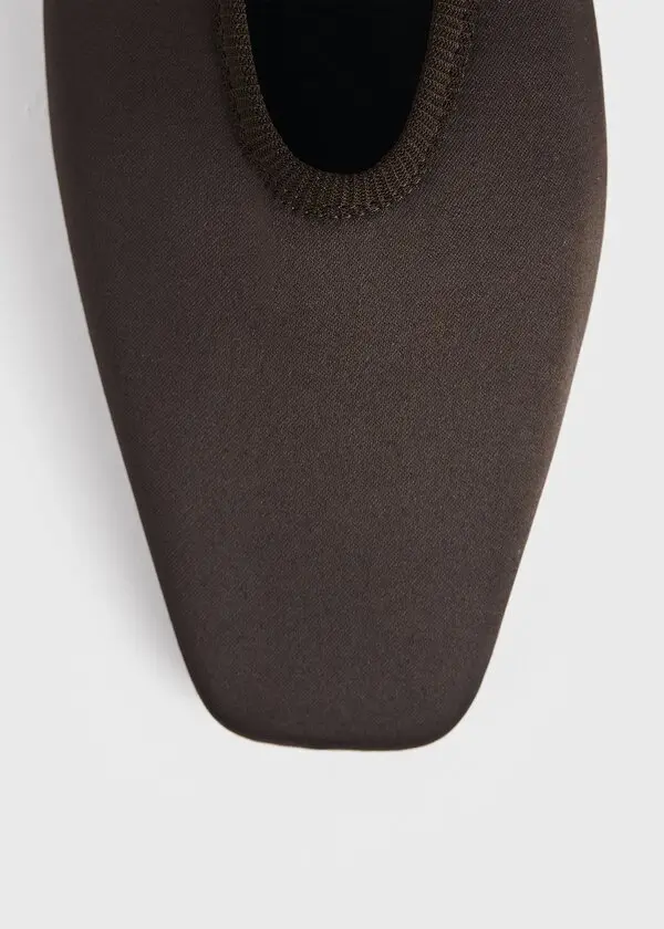 TOTEME Minimalist Satin Ballerinas